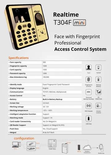 Realtime T304f Mini Dual Sensor Face And Fingerprint At ₹ 8750piece In