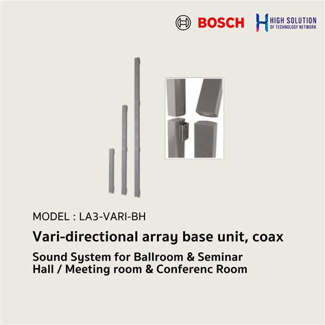 La3 Vari Bh Bosch Vari Directional Array Base Unit Coax Sound System