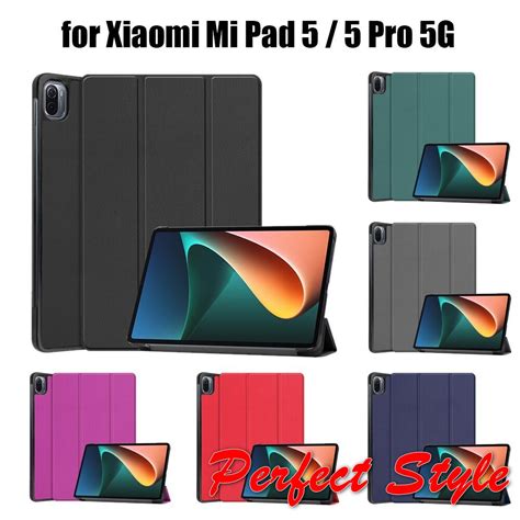 Bao Da Xiaomi Mi Pad 5 Mipad 5 Pro Mipad 5 Mipad 5 Pro Nắp Gập Giá đỡ Từ Tính Chống Dấu Vân Tay
