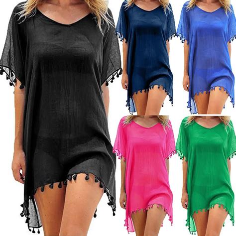 Brand Newest Women Beachwear Swimwear Bikini Beach Wear Cover Up Tassel