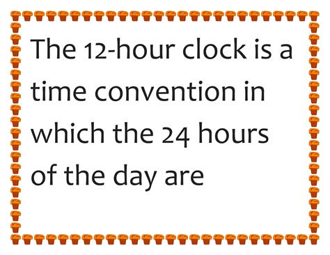 12 Hour Clock Systemdocx 12 Hour Clock Systemdocx