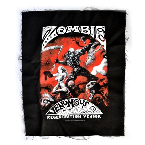 Rob Zombie Back Patch Venomous Rat Regeneration Vendor Shaolin Rock Shop