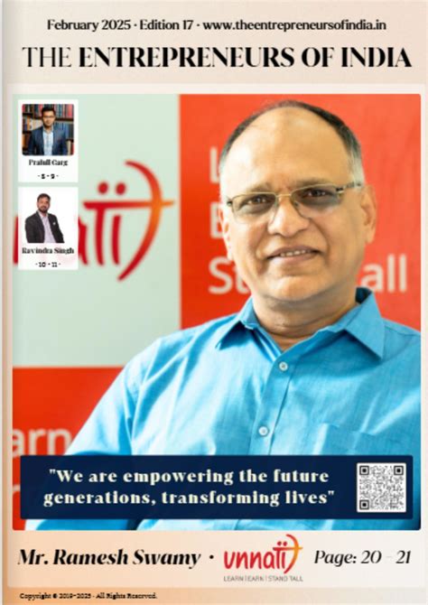 The E Magazine Of Entrepreneurs Of India February 2025 Edition 17