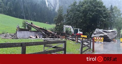 Situation Nach Unwetter Entspannt Sich Tirolorfat