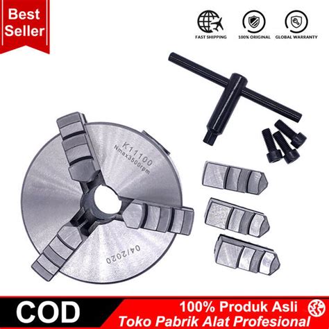 Chuck Bubut 4inch 3 Jaw Klaw Bubut 4 3jaw Klaw 4 Inch Kaki3