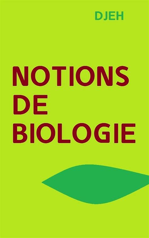 Notions De Biologie Ebook Djeh 1230007092725 Boeken Bol