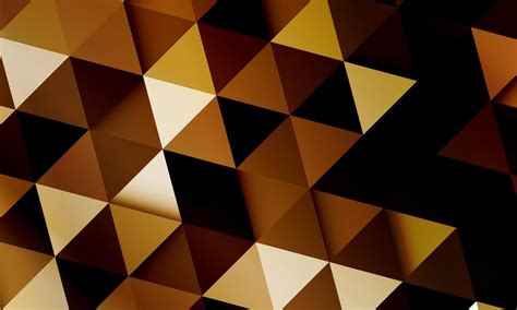 Abstract Brown Triangular Mosaic Pattern Abstract Geometric Polygonal