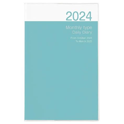 2024 Version Notebook Nakabayashi Note Diary 2024 A5 Slim Blue Ns 001