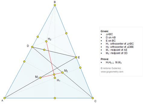 Geometry Problem 1246 Triangle Orthocenter Altitude Midpoint Perpendicular