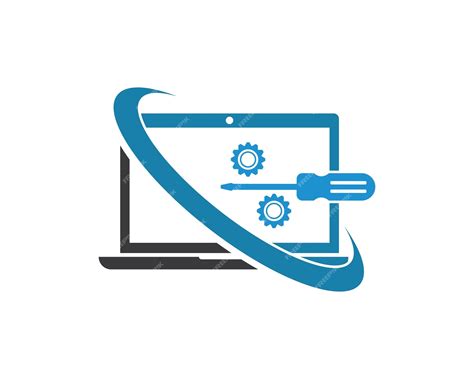 Premium Vector Computer Service And Repair Logo Icon Vector Illustration