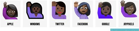 Girl Raising Hand Emoji