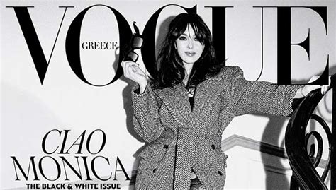 58 წლის მონიკა ბელუჩი ბერძნული Vogue ის მარტის ნომრის გარეკანს
