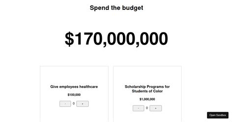 Budget App Codesandbox
