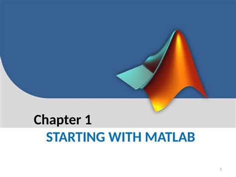 Chapter 1 Starting With Matlab Matlabpptx