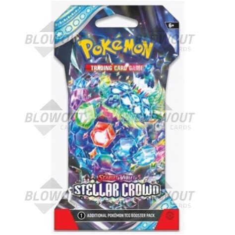 Pokemon Scarlet And Violet Stellar Crown Blister Pack 144 Pack Case