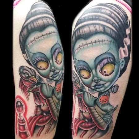 Frankenstein And Bride Tattoo