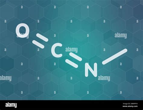 Methyl Isocyanate Mic Toxic Molecule Important Chemical That Was