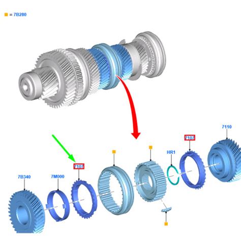 Ford Ecosport Mk Transmision Output Shaft Synchronizer Ring