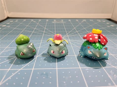 Vintage Bulbasaur Ivysaur Venusaur Tomy Pokemon Figures Nintendo 2