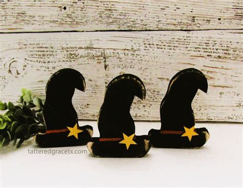 Wood Witch Hat Fall Decor Fall Tiered Tray Decor Halloween Decor