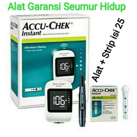 Jual Accu Check Instant Alat Strip Isi 25 Cek Gula Darah Accu Check