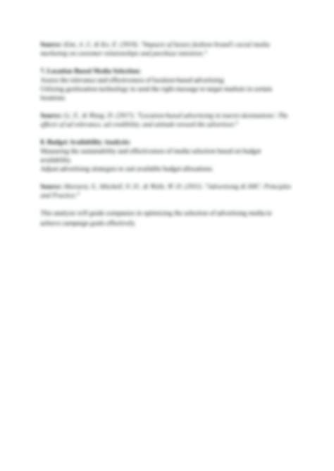 SOLUTION A Detailed Guide To Selecting Effective Advertising Media