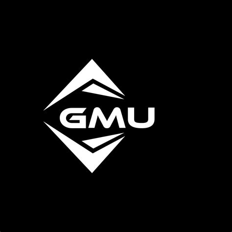Gmu Abstract Technology Logo Design On Black Background Gmu Creative Initials Letter Logo
