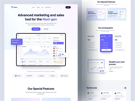 Saas Landing Page Design Behance