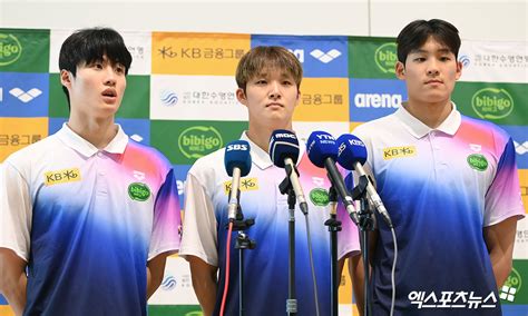 황선우 김우민 김영범 韓수영의 황금세대[포토] 엑스포츠뉴스 나무뉴스