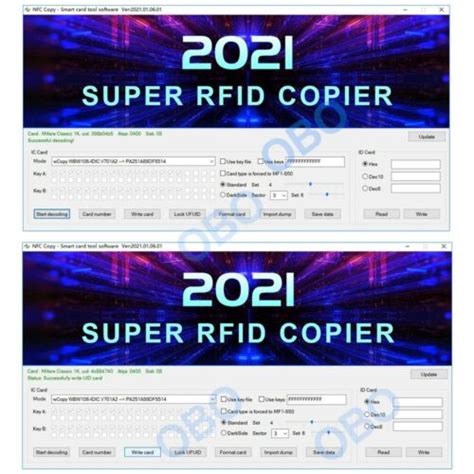 Buy Khz Rfid Reader Writer Nfc Id Smart Card Fob Copier Duplicator
