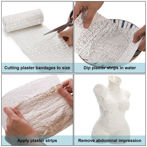 8 Pack Plaster Cloth Rolls Plaster Strip Plasters Cloth Gauze Bandages Roll For