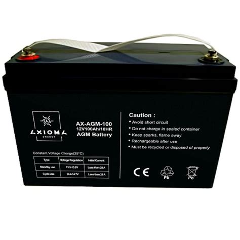 Герметичный Аккумулятор AXIOMA energy AGM 12В 100Ач, AX-AGM-100 / Solar ...