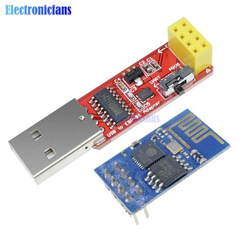 Ch340 Usb To Esp8266 Serial Esp 01 Esp 01s Esp01 Esp01s Wireless Wifi