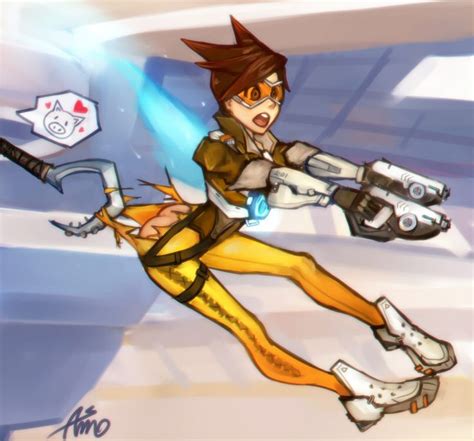 Overwatch Tracer By Asmo On Deviantart Overwatch Tracer Overwatch Tracer
