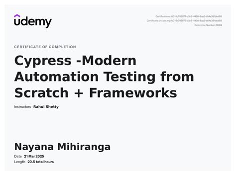 Testautomation Cypress Qualityassurance Softwaretesting Nayana Mihiranga