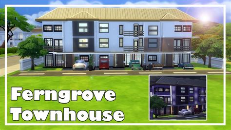 The Sims 4 Speed Building Ferngrove Townhouse Youtube