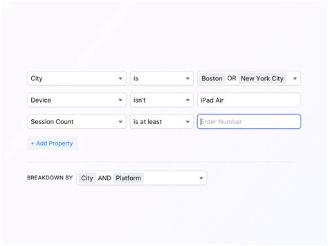 🎈 A Small Part Of A Filter Query Builder New Countly Ui By Antonin