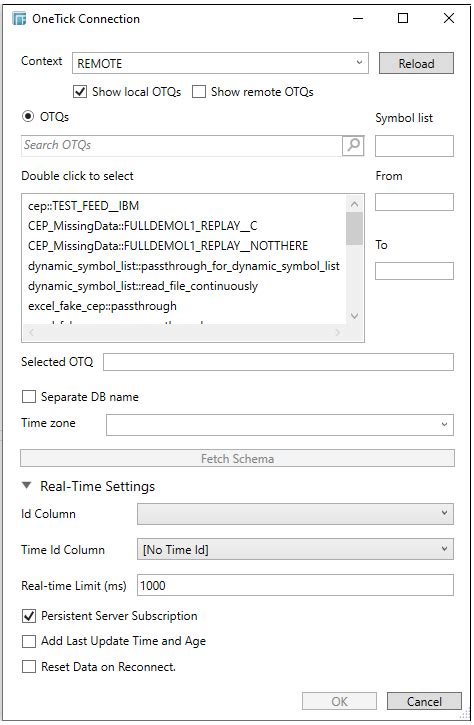 Altair Panopticon Designer Help OneTick CEP