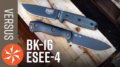 Survival Knife Showdown Becker Ka Bar Bk 16 Vs Esee 4 Knifecenter