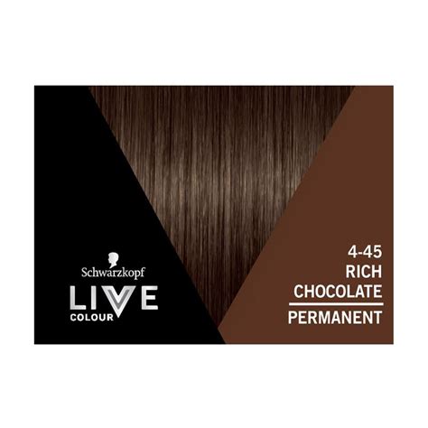 Buy Schwarzkopf Live Colour Permanent 445 Rich Chocolate Online At