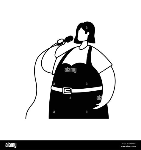 Sing Vocalist Stock Vector Images Alamy