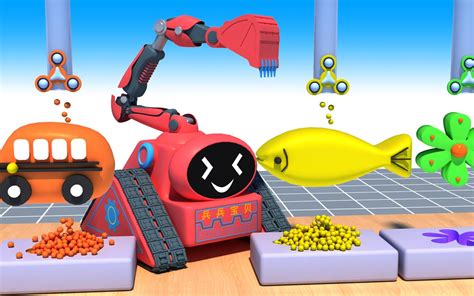 形状饼干、工程车玩具动画片、儿童挖掘机动画、幼儿启蒙动画 兵兵宝贝益智动画 兵兵宝贝益智动画 哔哩哔哩视频