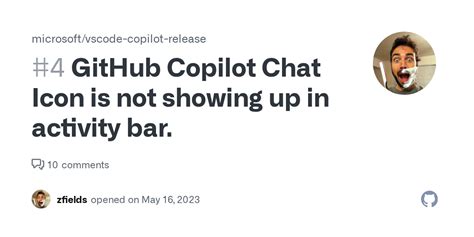 Github Copilot Chat Icon Is Not Showing Up In Activity Bar · Issue 4 · Microsoft Vscode