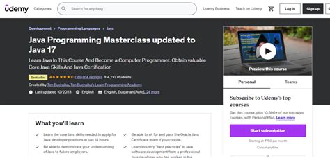 Best Free Java Courses Online By Udemy In September