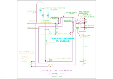 Cisterna Subterrânea Em Autocad Baixar Cad 145 Mb Bibliocad