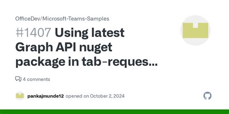 Using Latest Graph API Nuget Package In Tab Request Approval C Sample Issue OfficeDev