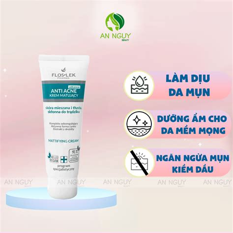 Kem Dưỡng Floslek Anti Acne Mattifying Cream Kiểm Soát Dầu 40mlkem
