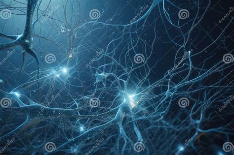 Network Of Neurons Arranged In Intricate And Complex Pattern With Each Neuron Connected To
