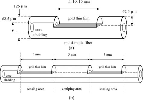 A Single Spr Fiber Sensor Structure B Cascaded Spr Fiber Sensor Download Scientific