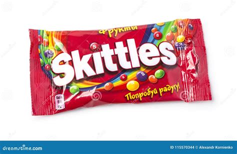 Pack Of Fruit Skittles Editorial Stock Image Image Of Sweet 115570344